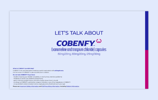 COBENFY™ (xanomeline and trospium chloride) Downloadable Resources ...