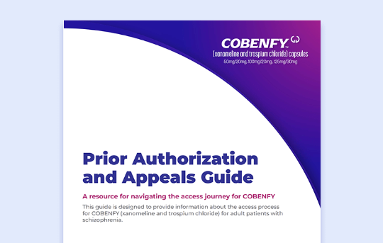 COBENFY™ (xanomeline and trospium chloride) Downloadable Resources ...