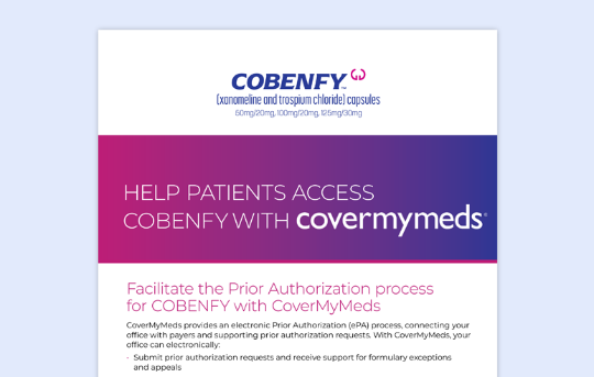 COBENFY™ (xanomeline and trospium chloride) Downloadable Resources ...