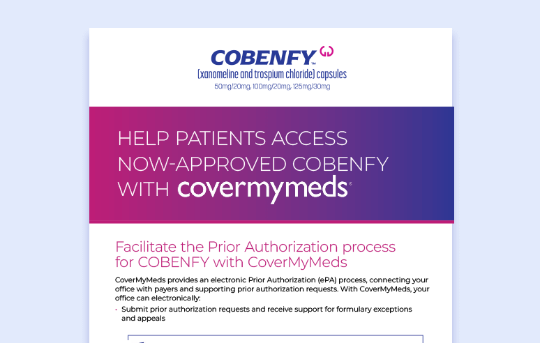 Cobenfy™ (xanomeline and trospium chloride) Downloadable Resources ...