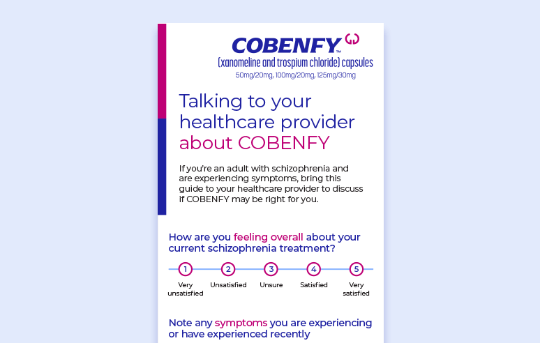 COBENFY™ (xanomeline and trospium chloride) Downloadable Resources ...
